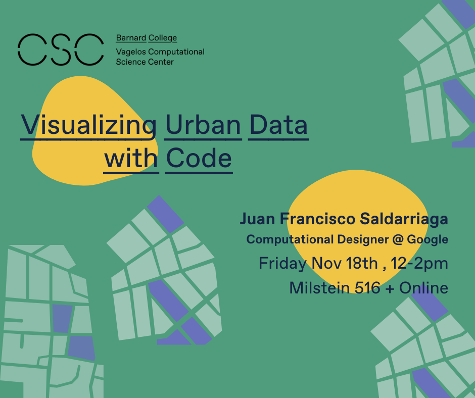 Workshop Visualizing Urban Data With Code Barnard Computational Science Center